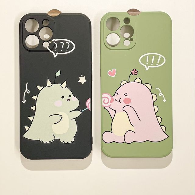 Mobby - Couple Matching Dinosaur Phone Case - iPhone 13 Pro Max / 13 ...