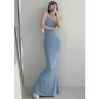 Shira - Sleeveless Slim-Fit Mermaid Maxi Dress in 8 Colors | YesStyle