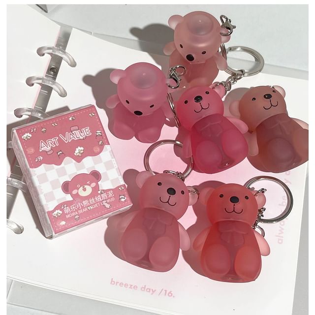 Art Value - Cute Bear Keychain Velvet Lip Mud - 6 Colors | YesStyle