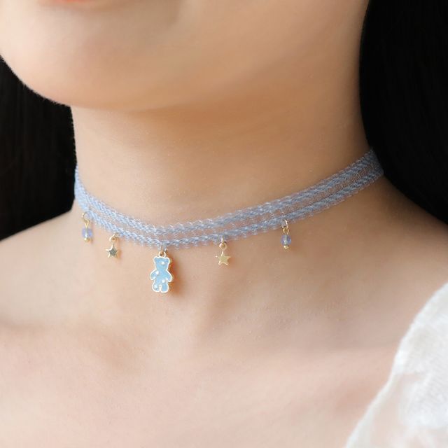 Phooka - Pendant Mesh Choker (various designs) | YesStyle