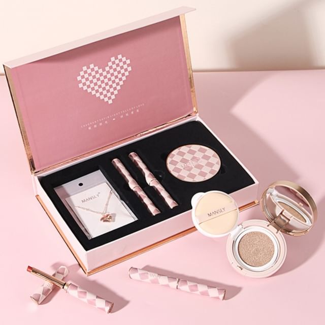 MANSLY - Checkerboard Satin Makeup Gift Set | YesStyle
