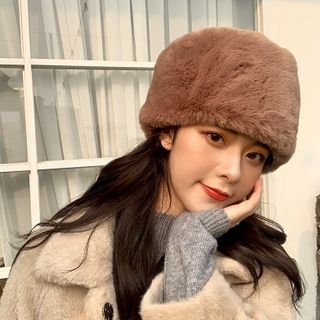 Lots2luv - Plain Fluffy Hat | YesStyle