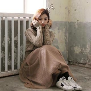 Envy Look - Mock Two-Piece Knit Top Tulle Dress | YesStyle