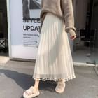 ANORA - High Rise Sheer Maxi A-Line Skirt | YesStyle