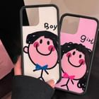 Handy Pie - Couple Matching Cartoon Phone Case - iPhone 15 Pro Max / 15 ...