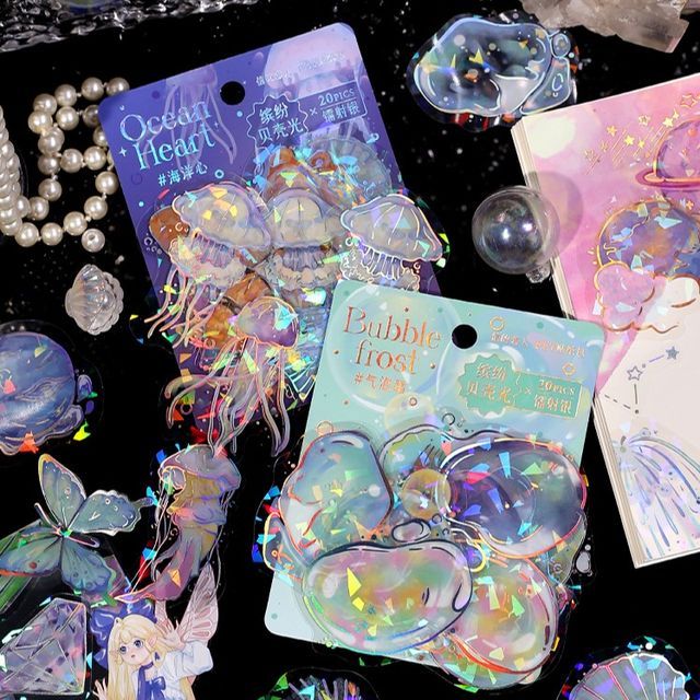 Kumi Fanchant - Jellyfish Holographic PET Sticker (various designs ...