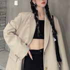 RONIN - Lettering Applique Single-Breasted Blazer | YesStyle