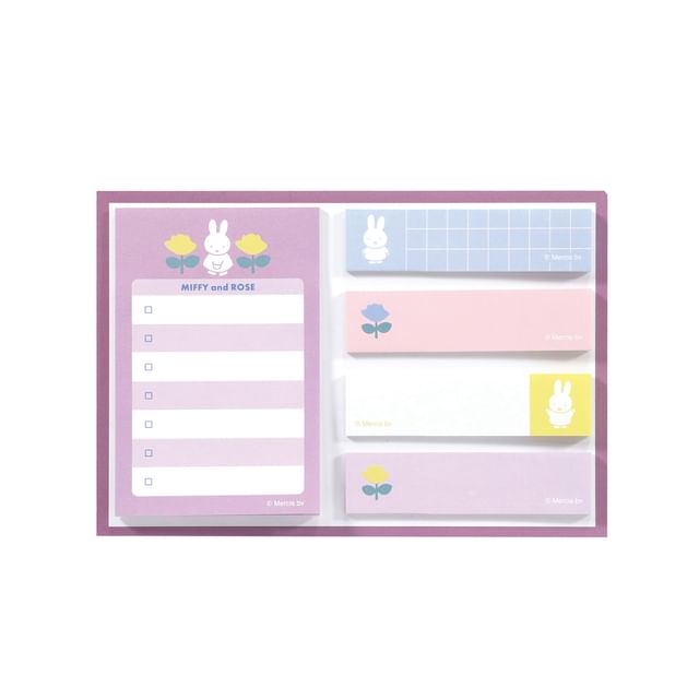 Alpha Collection - Miffy and ROSE Sticky Notes B | YesStyle