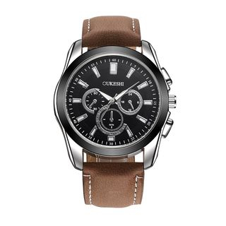 MODIYA - Faux Leather Strap Watch | YesStyle