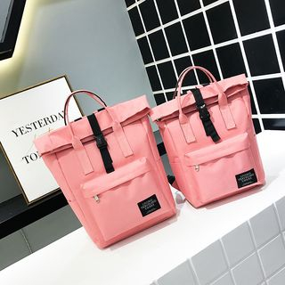 Diamante - Fold-Over Buckled Backpack | YesStyle