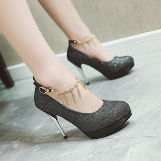 Megan - Fringe Pumps | YesStyle