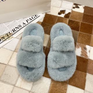 The Hoof - Platform Fluffy Slippers | YesStyle
