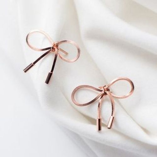 A’ROCH - 925 Sterling Silver Bow Earrings | YesStyle