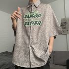 RONIN - Short-Sleeve Leopard Print Shirt | YesStyle