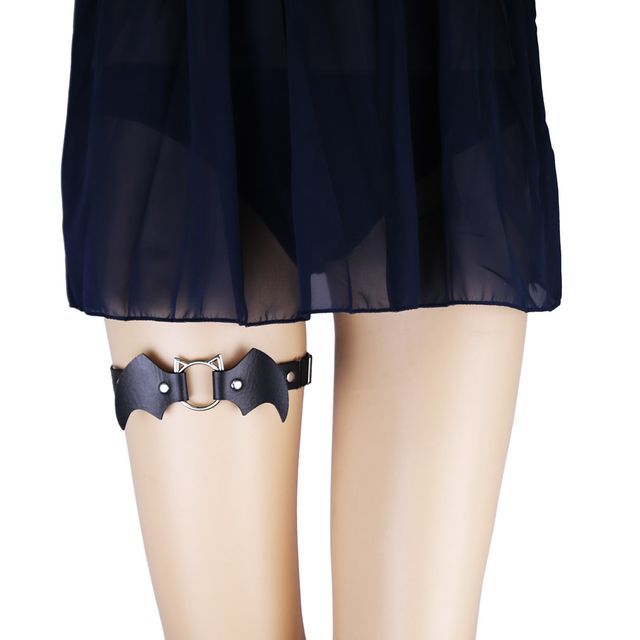 SURELIN - Bat Faux Leather Garter | YesStyle