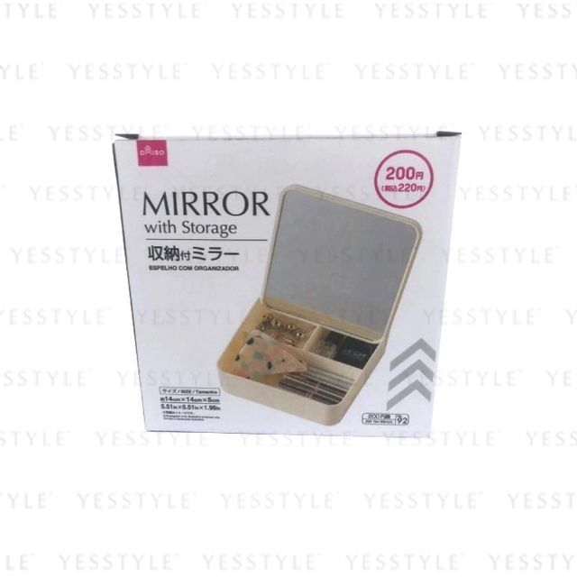 DAISO - Mirror With Storage | YesStyle