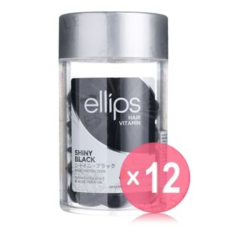 Buy ellips - Hair Vitamin Shiny Black Hair Oil (x12) (Bulk Box) in Bulk ...