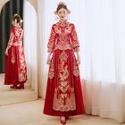 RITCH - Traditional Chinese 3/4-Sleeve Phoenix A-Line Wedding Gown ...