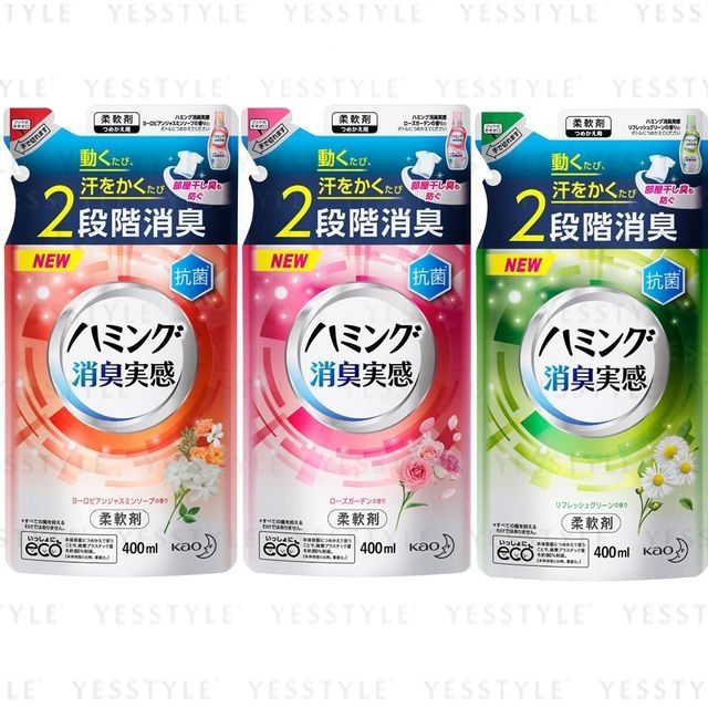 Kao - Humming Fabric Deodorant Softener 400ml Refill - 3 Types | YesStyle