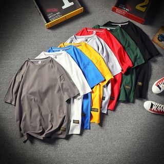 Kieran - Crew-Neck Elbow-Sleeve T-Shirt | YesStyle