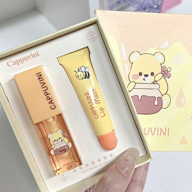 Cappuvini - Honey Lip Oil & Lip Mask Set | YesStyle