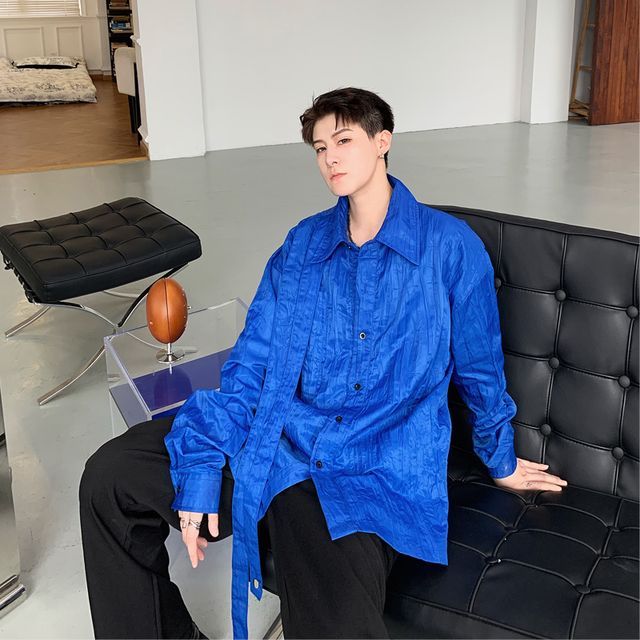 Patow - Crinkled Shirt | YesStyle