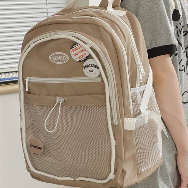 Anchara - Lettering Zip Backpack | YesStyle