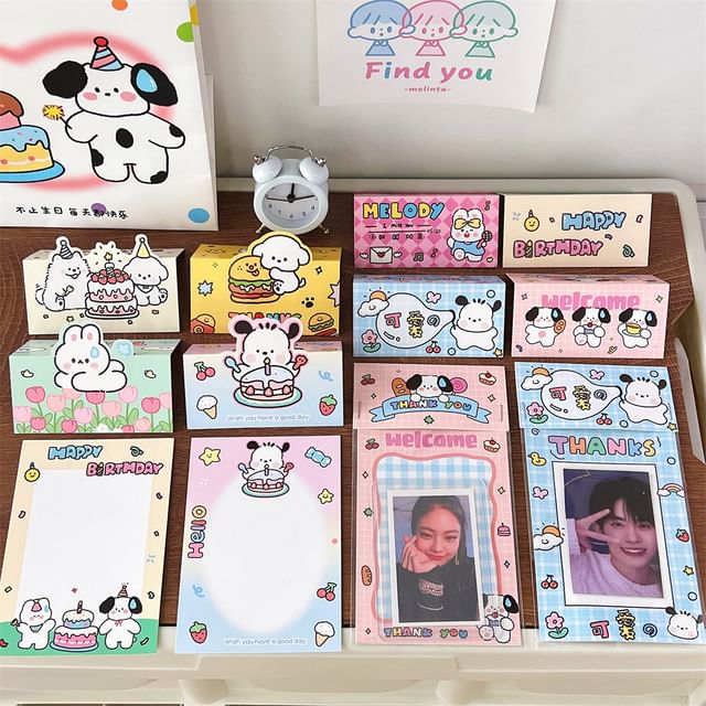 Tuhat - Set: Cartoon Paper Card for Gift Packaging | YesStyle