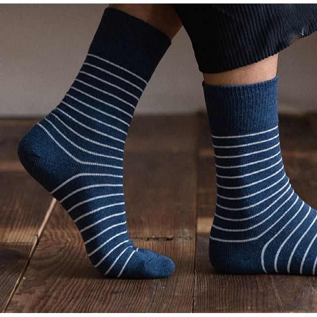 Jozev - Striped Crew Socks | YesStyle