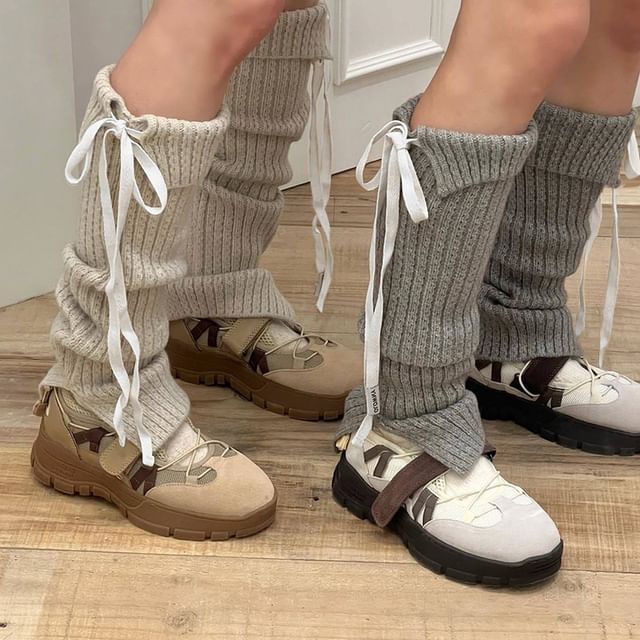 Trisica - Chunky Knit Plain Leg Warmer | YesStyle