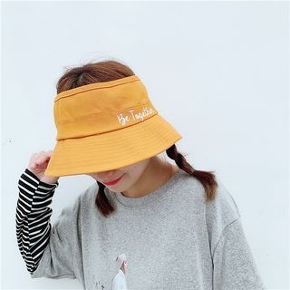 TAAK - Lettering Open Top Bucket Hat | YesStyle