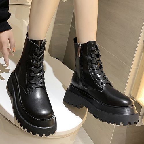 Parfaye - Platform Lace-Up Short Boots | YesStyle