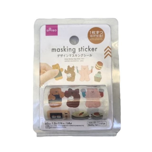 DAISO - Design Masking Sticker Bear | YesStyle
