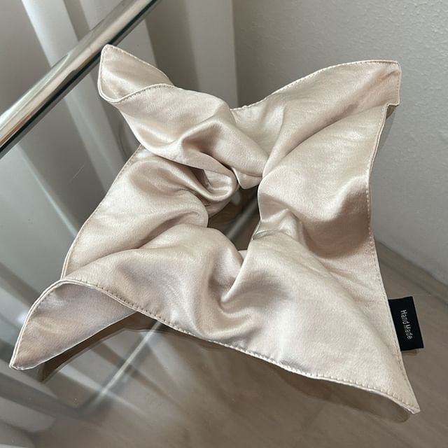 Jael - Plain Satin Square Scrunchie | YesStyle