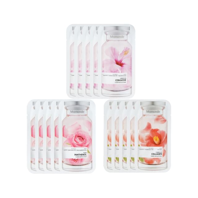 MAMONDE - Flower Ampoule Mask Bundle Set - 3 Types | YesStyle