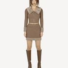 LIPHOP - Eco-Fur Trim Zip Jacket & Mini Skirt Set | YesStyle