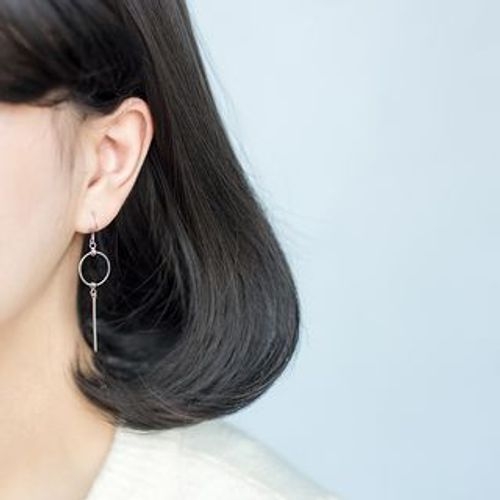 A’ROCH - 925 Sterling Silver Hoop Drop Earrings | YesStyle