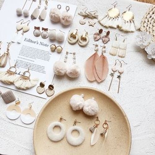 Dollu - Khaki Earring(Various Designs) | YesStyle