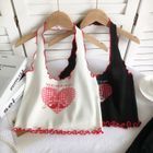 Iasia - Halter Heart Print Crop Top | YesStyle