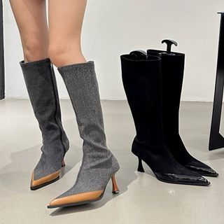 KICKOFF - Pointy High Heel Tall Boots | YesStyle
