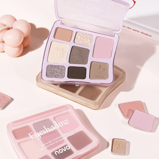 NOVO - Streaming 8-Colors Multi-Use Eyeshadow Palette - 2 Types | YesStyle