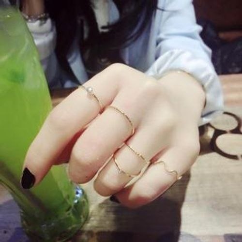 Ticoo - Set of 5: Rings | YesStyle