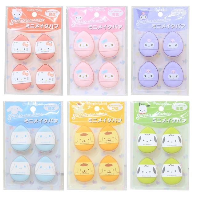 AI PLANNING - Sanrio Characters Makeup Finger Puff (Set of 4) | YesStyle