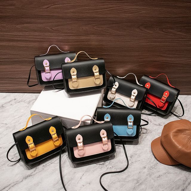 Kealin - Two Tone Satchel | YesStyle