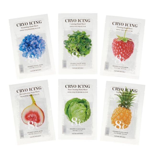 NATURE REPUBLIC - Cryo Icing Mask Sheet Bundle Set - 6 types | YesStyle