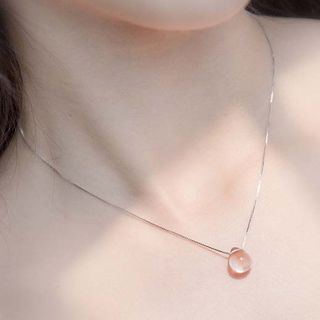 A’ROCH - 925 Sterling Silver Tear Drop Crystal Pendant Necklace | YesStyle