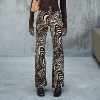 BrickBlack - Patterned Straight Leg Pants | YesStyle