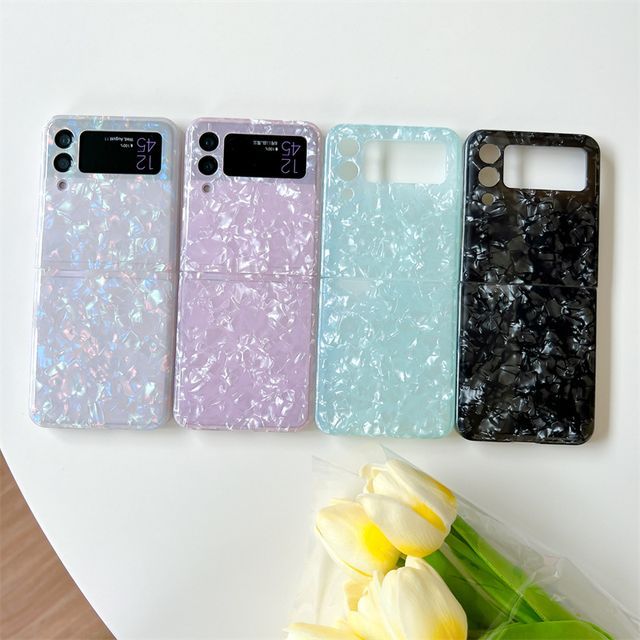 Vachie - Shell Textured Phone Case - Samsung Flip | YesStyle