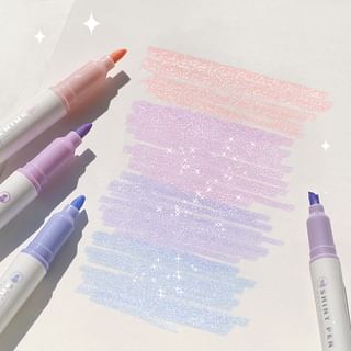 Cute Essentials - Glitter Highlighter (various designs) / Set | YesStyle