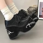 Weiya - Platform Chunky Heel Lace-Up Shoes | YesStyle